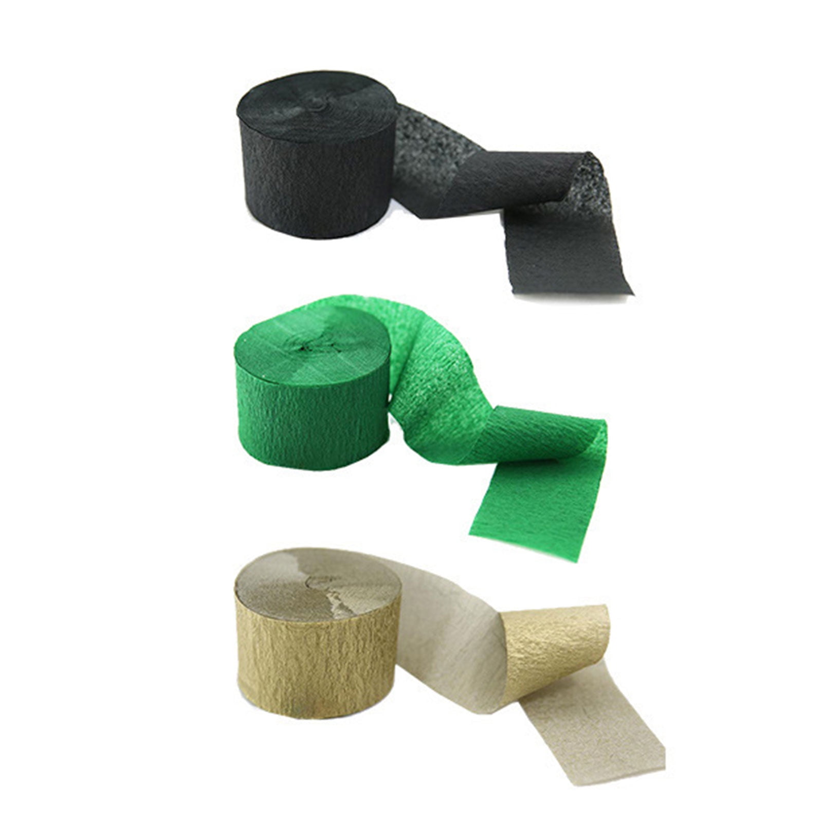 Farfi 3 Roll Crepe Paper Cuttable Crepe Paper Streamers Backdrop Decor ...