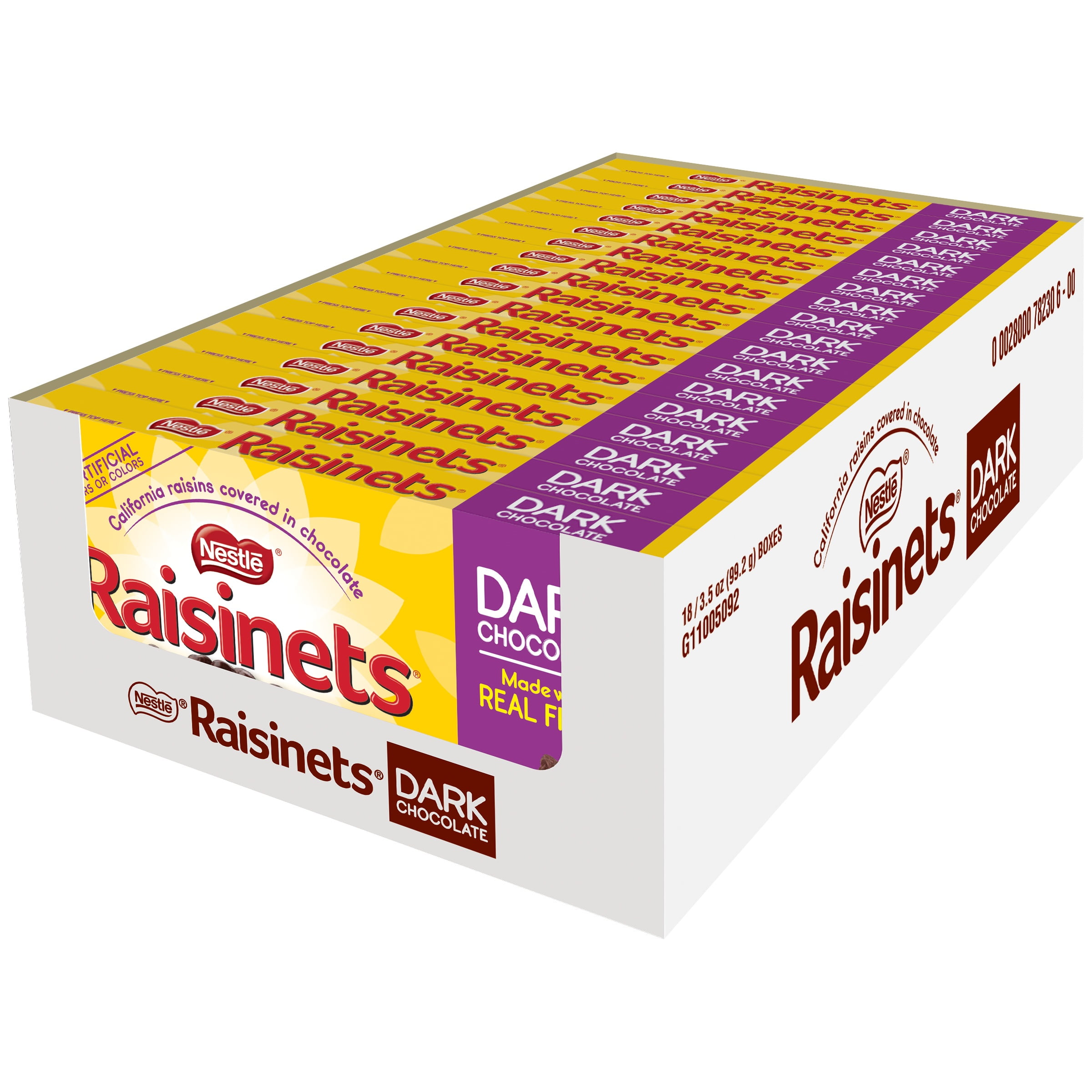 Raisinets Dark Chocolate, 3.5 Oz., 18 Count - Walmart.com