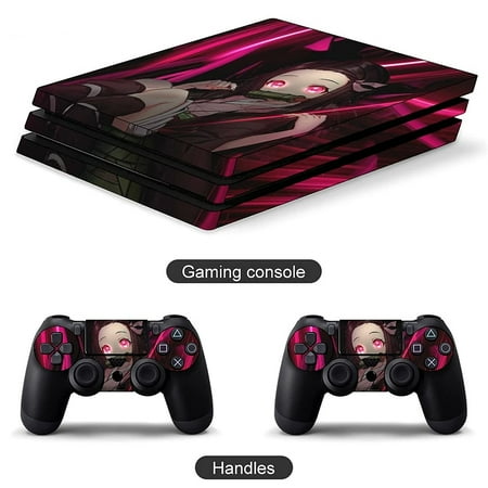 Demon Slayer Kamado Nezuko PS4 controller and console skin sticker ...