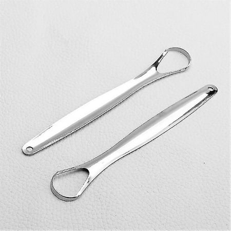 Stainless Steel Tongue Scraper - Oral Mouth Brush Reusable Tongue ...