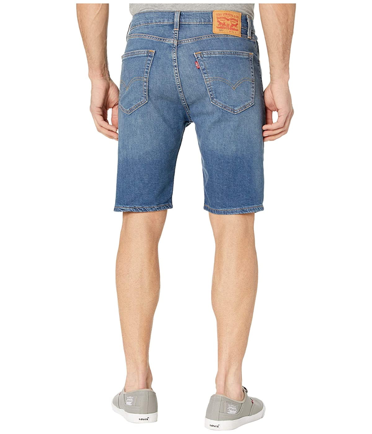 Levi's Mens 505 Regular Fit Short Chevrot Stretch - Walmart.com