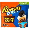 REESE'S OREO® Miniatures Milk Chocolate and White Creme Peanut Butter Cups Candy Share Pack, 9 ...