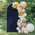 Arch Backdrop Cover 6FT Pure Color Deep Blue Theme Stretch Spandex Arch ...