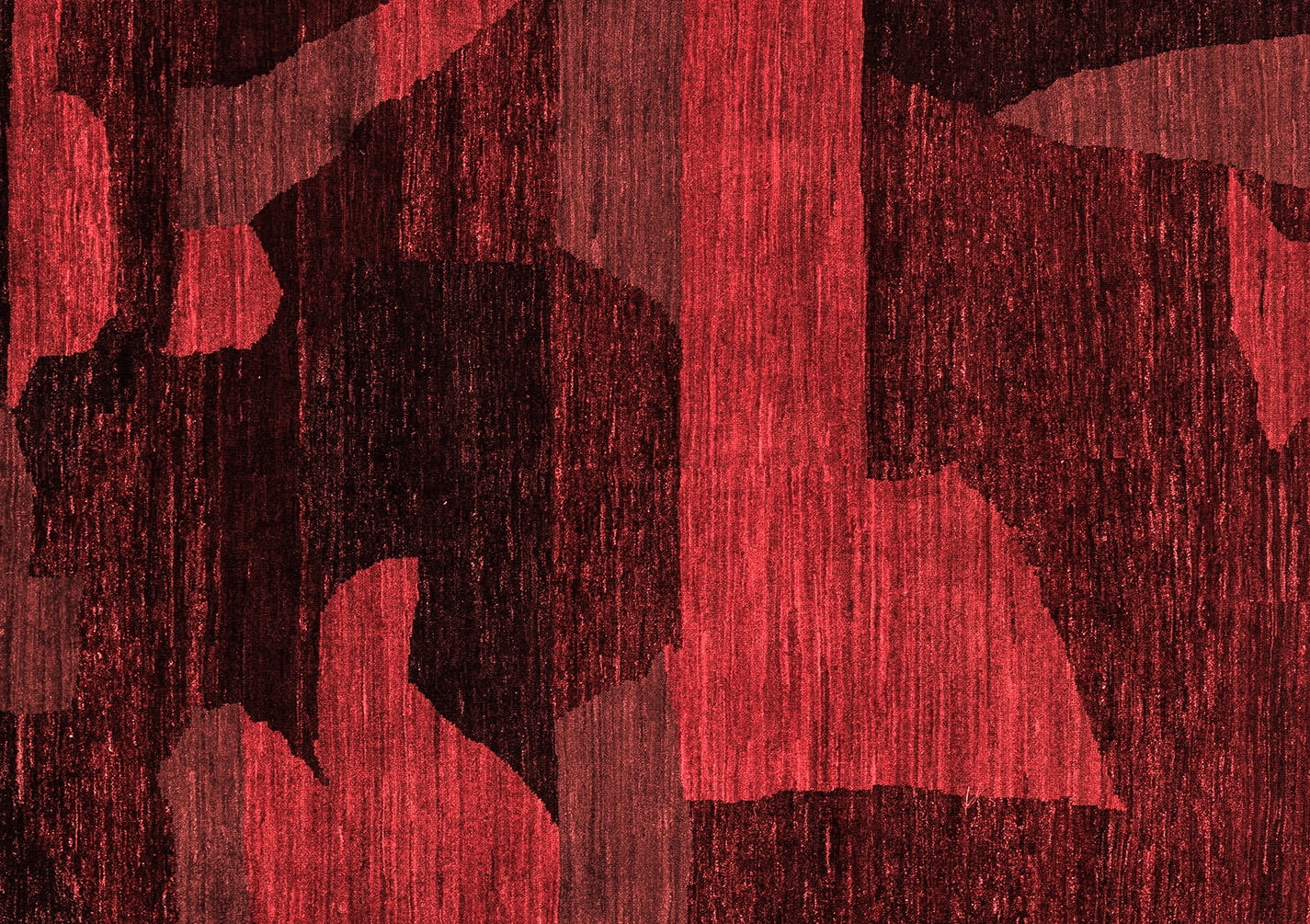 Ahgly Company Machine Washable Indoor Rectangle Abstract Red Modern ...