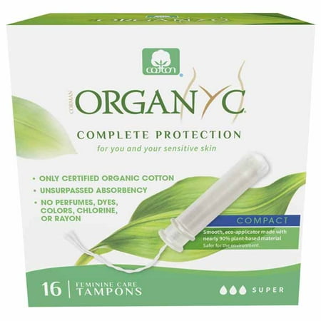 M2 Brand Management,Inc - Organyc Compact 16 Tampons Super, 16 Items ...