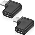 LINYAN-USB C Right Angle Adapter,90 Degree USB C to USB Type-C Male to ...