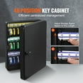 KFFKFF 48-Key Wall Cabinet Key Safe with Keys Adjustable Racks ...