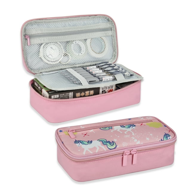 Inncir Unicorn Cool Sturdy Pencil Case For Teens With Smooth Zippered ...