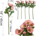 5Pcs Artifical Real Touch PU Anemone Flower Bouquet Room Home Decor ...