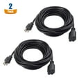 Cable Matters 2-Pack 16 AWG Heavy Duty AC Power Extension Cord (Power ...