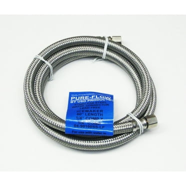 Fluidmaster 12IM72 Braided Stainless Steel Ice Maker Connector, 1/4 ...