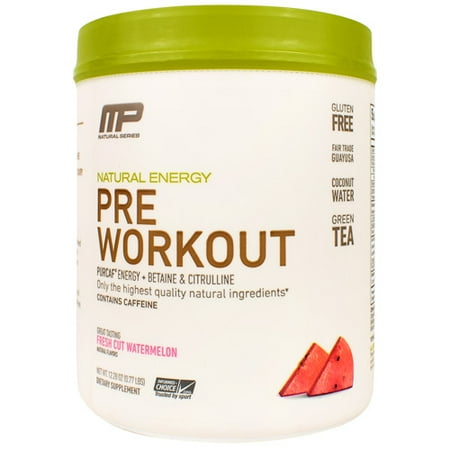 MusclePharm Natural Series Pre Workout Fresh Cut Watermelon - Gluten Free | Walmart Canada