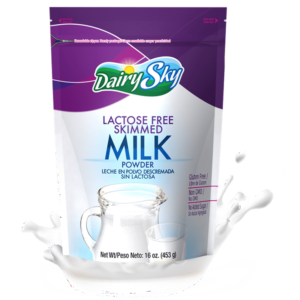 DairySky Lactose Free Skimmed Milk Powder for Cooking Baking- 16 oz ...