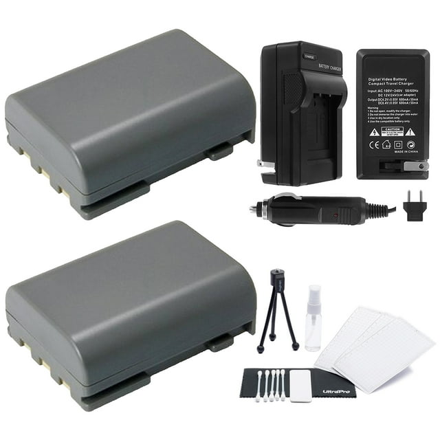 NB-2LH Battery 2-Pack Bundle with Rapid Travel Charger and UltraPro Accessory Kit for Select ...