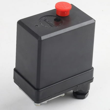 HEIBIN Air Compressor Pressure Switch With 4 Ports 90-120 Psi 220v 12mm ...