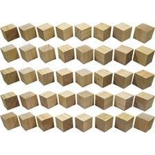 SEUNMUK 400 Pcs 1 inch Natural Unfinished Wood Blocks, 25mm Small ...