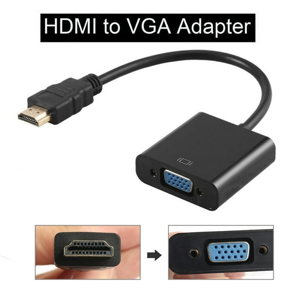 DOONJIEY HDMI-compatible Male to VGA Female 1080P Video Converter ...