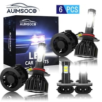 LED Headlight High Low Beam Fog Light 9005 9006 H11 Bulbs 6pcs Combo ...