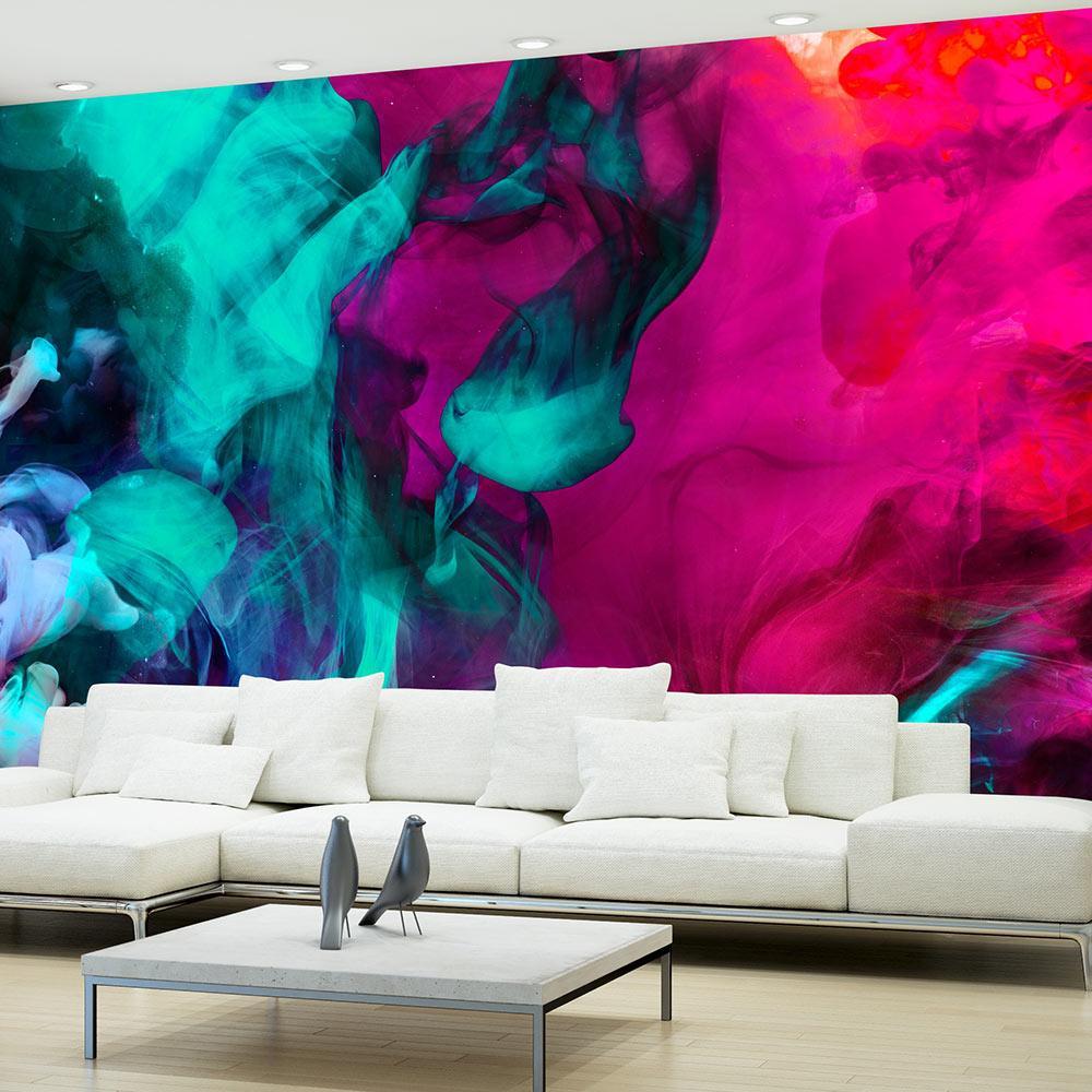 Tiptophomedecor Abstract Wallpaper Wall Mural - Color Madness - Walmart.com