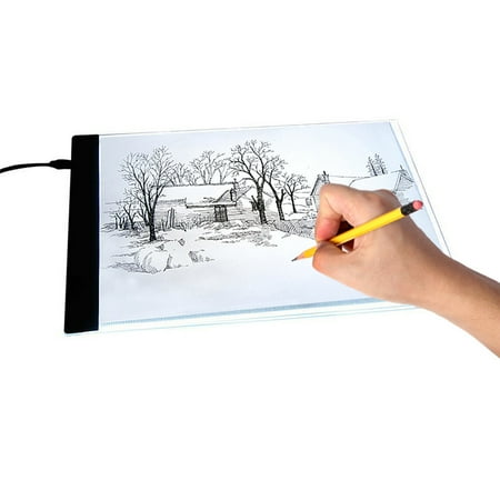 Hilitand LED Drawing Board,1pc A4 LED Art Stencil Board Light Pad ...