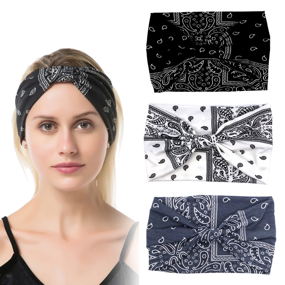 Headband leopard print headband knotted headband elastic Fried Dough ...