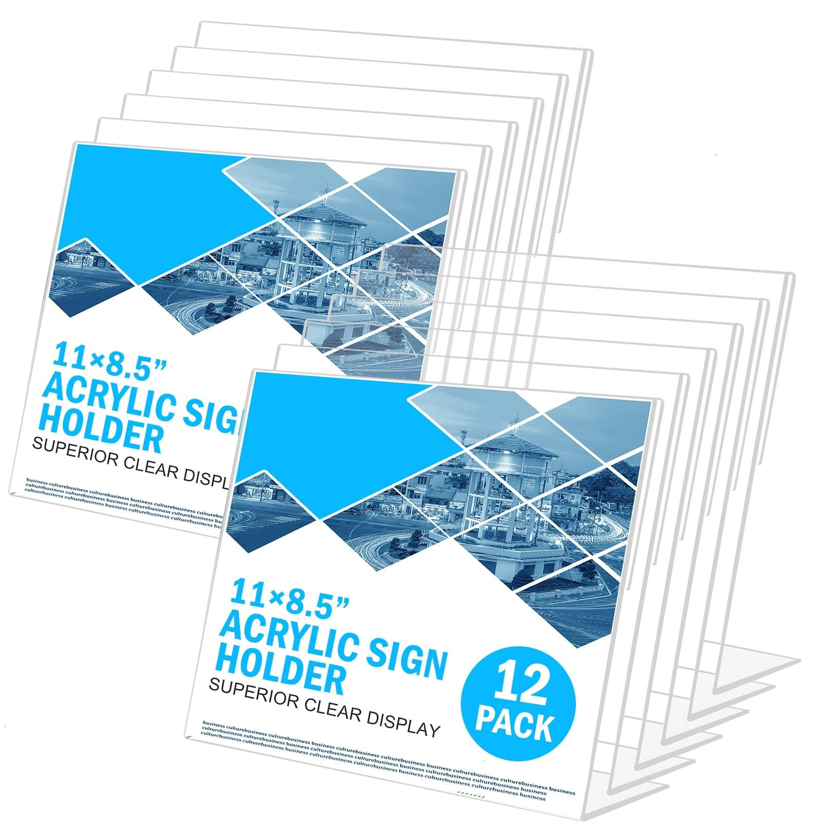Click here for Coymos 12 Pack Acrylic Sign Holder 8.5 X 11 Horizo... prices