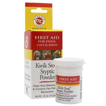 Kwik Stop Styptic Powder 1.5 oz. - Quick Bleeding Stopper for Dogs ...