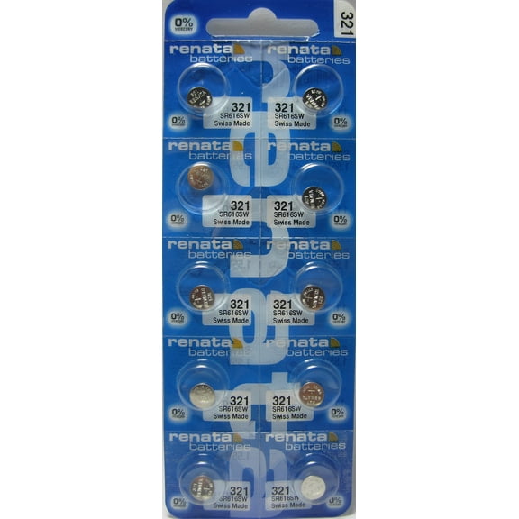 Energizer 321 Watch Batteries, SR616SW Battery Cell, Silver Oxide, 5 ...
