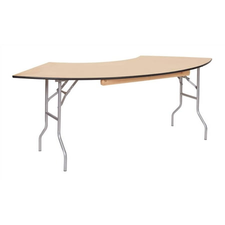 Curved-Front Folding Utility Table - Walmart.com
