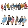 1:87 Scale Sitting People Figures - Hand-Painted Miniature Diorama ...