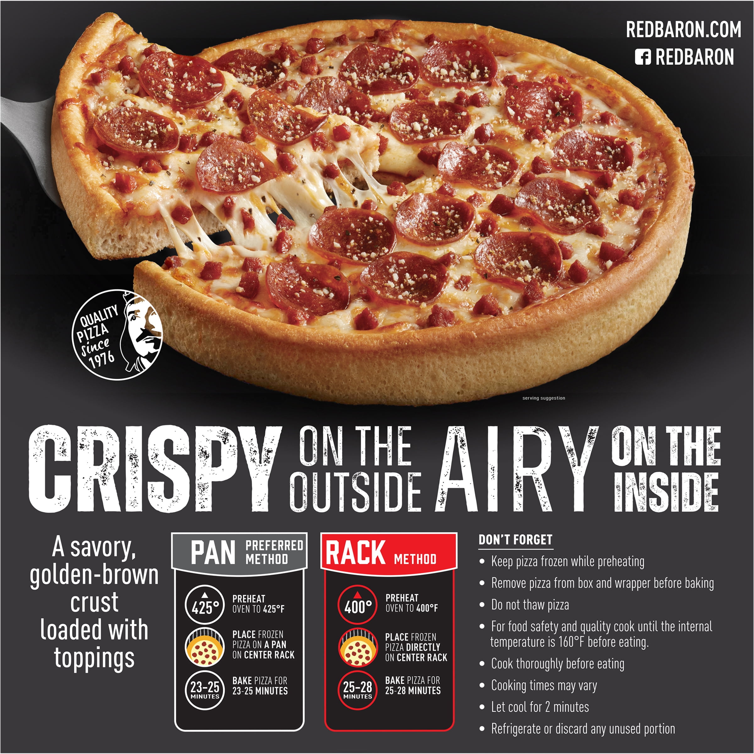 REVIEW: Red Baron Fully Loaded Pepperoni Pizza The, 41% OFF