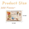 Sytle-Carry Vintage Scrapbooking Stickers, 200PCS Ephemera Kit, Washi ...