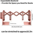 Expandable Book Organizer with Pen Holder, Happon Book Ends for Heavy ...