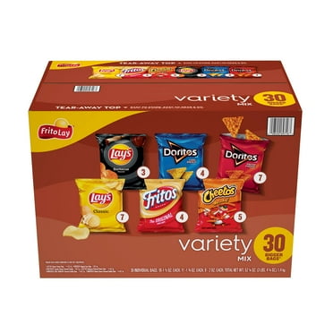 Frito-Lay Summer Mix Variety Pack, 50 Count, Assorted Chips and Snacks ...