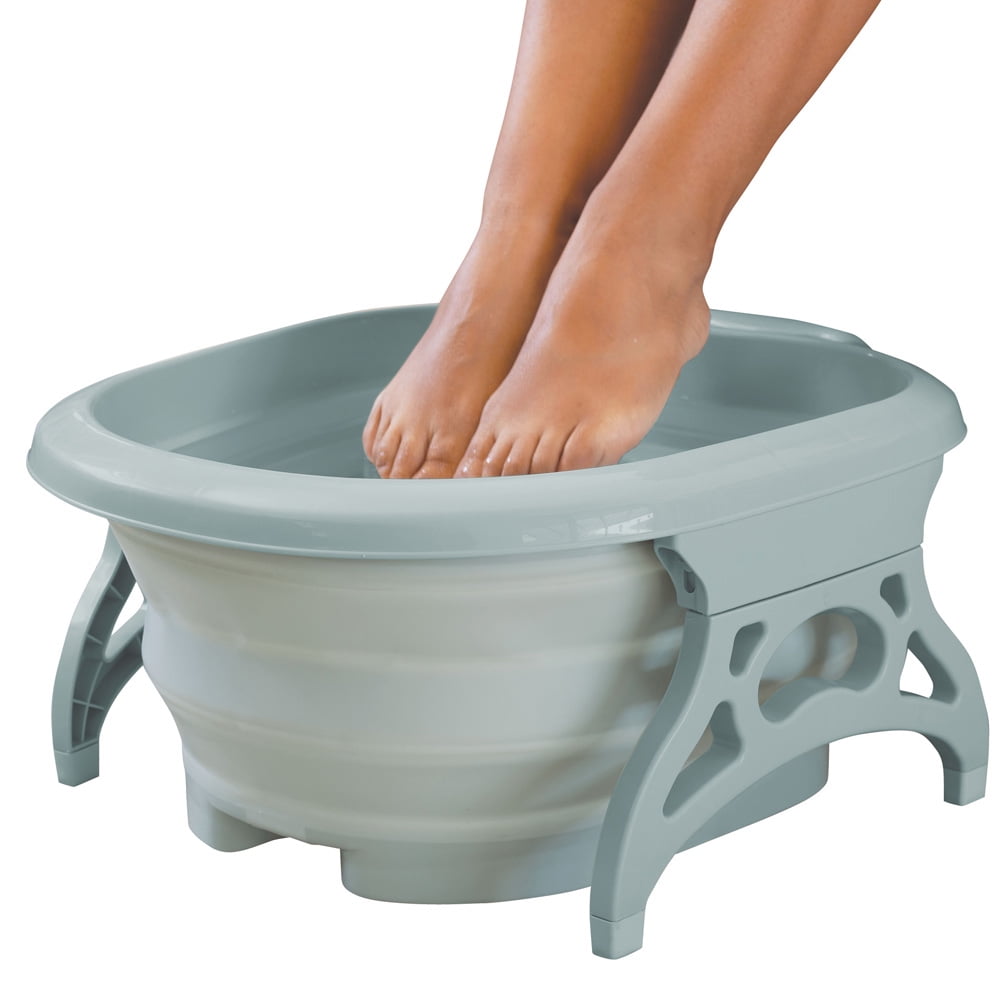 Collections Etc 3-Gallon Capacity Collapsible Non Slip Foot Bath - Spa ...