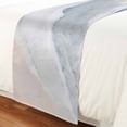 Bed Runner Blue Ocean Waves Bedding Scarves Soft Decorative Bed Flag ...