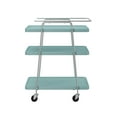 COSCO Stylaire 3 Tier Serving Cart, Teal & Silver - Walmart.com