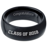 Tungsten Congrats Grad Class Of 2019 Engraved Band Ring 8mm Men Women ...