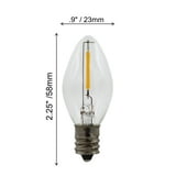 Creative Hobbies LED Night Light Bulbs 6 Pack C7 Replacement E12 Base ...