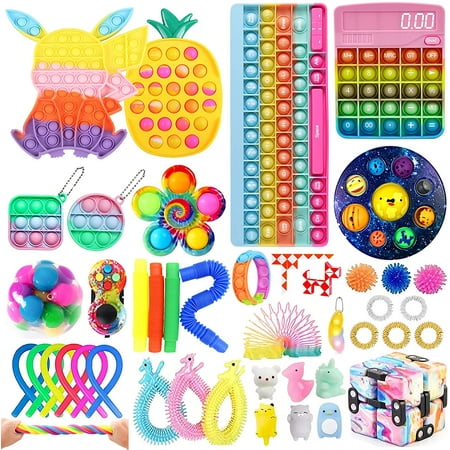 Big Fidget Pack Anti-Anxiety Tools, Fidget IGUOHAO Pack with Marble ...