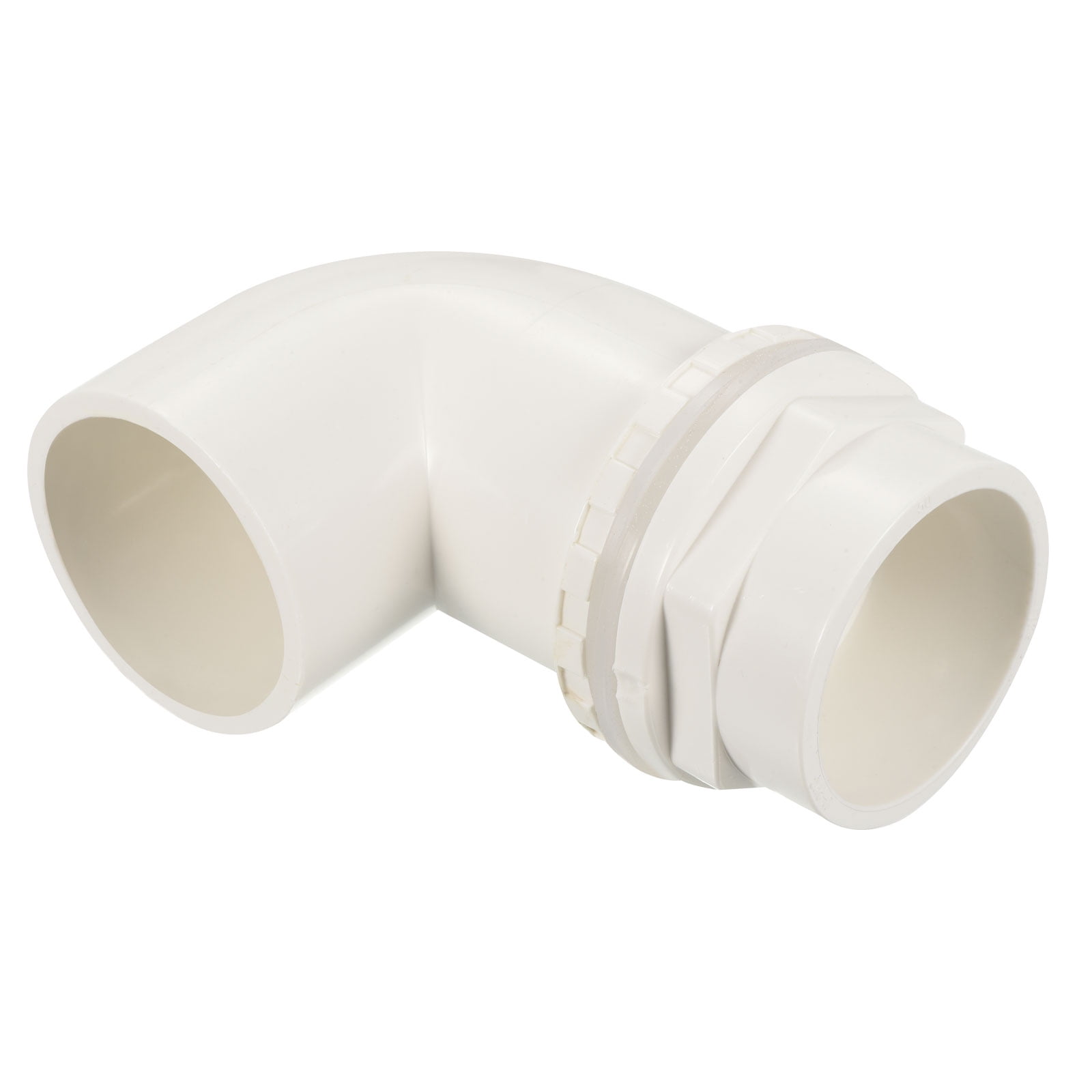 Uxcell 50mm PVC Elbow Water Tank Pipe Connector Coupling Fitting ...