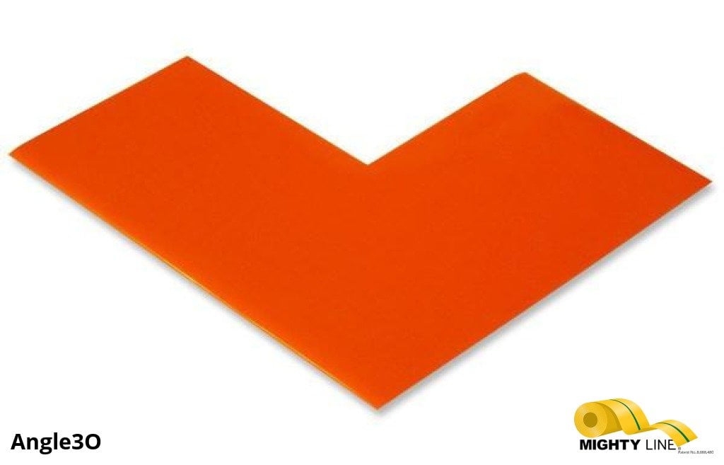 Mighty Line 3" Wide Solid ORANGE Angle - Pack of 100 - Walmart.com