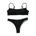 Womens Bikinis Set Women Bandeau Bandage Two Piece Bikini Swimsuit Sexy