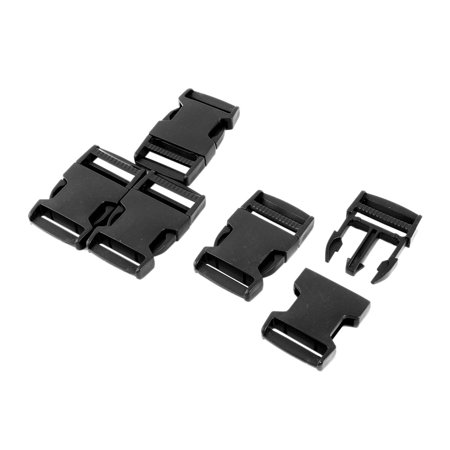Plastic Side Quick Release Clasp Buckles Black 32mm Width Webbing Strap ...