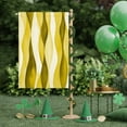 Abstract Wave Pattern Texture Garden Flags for Outside Yellow Double ...