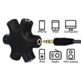 3.5mm Headphone Jack Splitter 3.5 Audio 5 Way 6 Port Female Connector ...