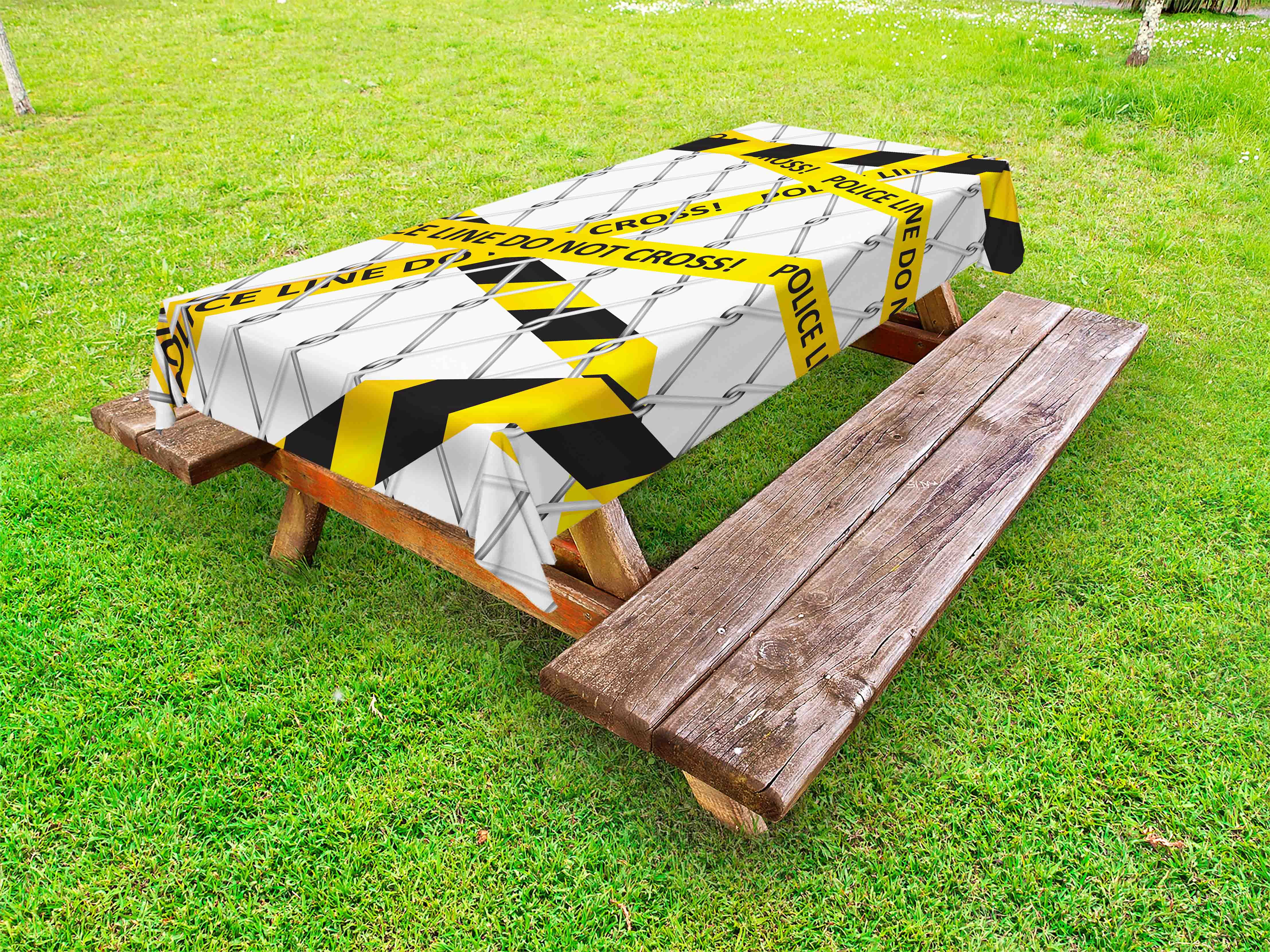 Police Outdoor Tablecloth, Police Line Do Not Pass Crime Scene ...