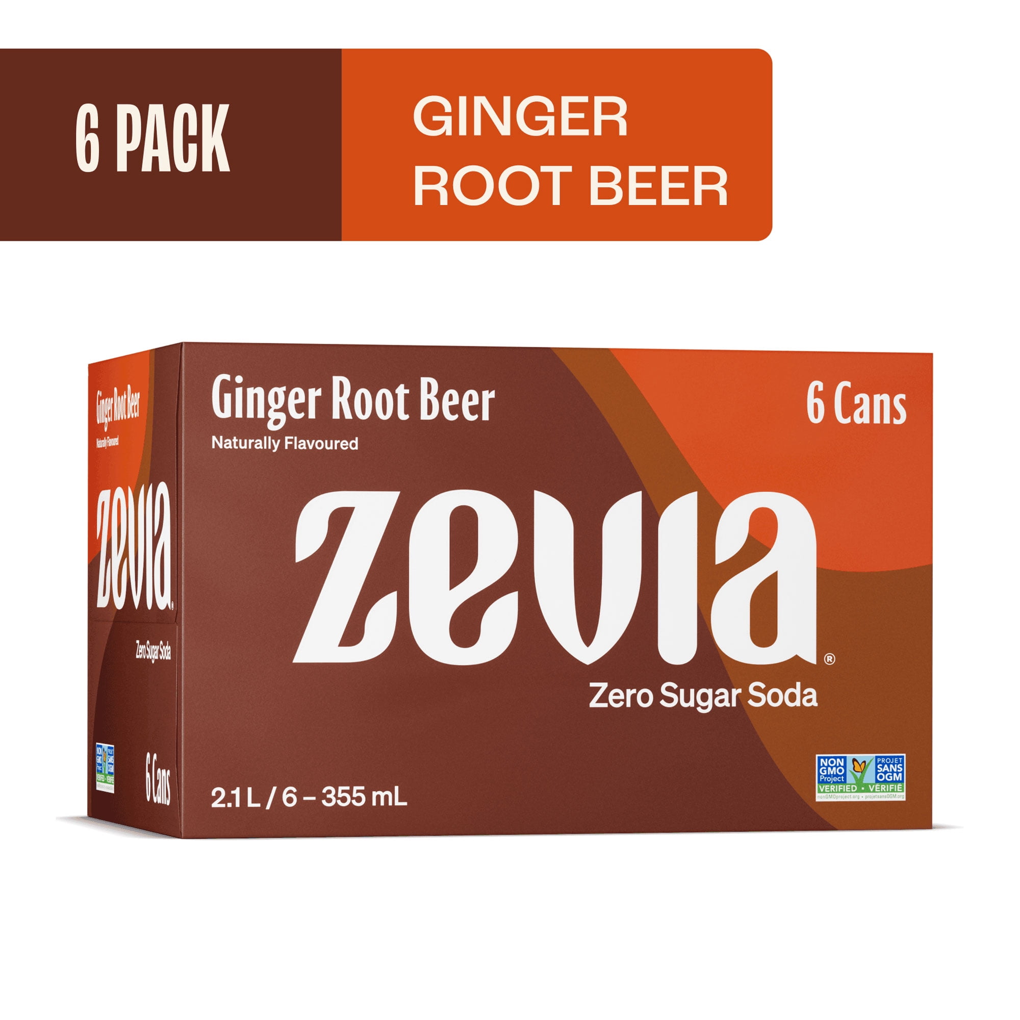 Zevia Ginger Root Beer 355 Ml