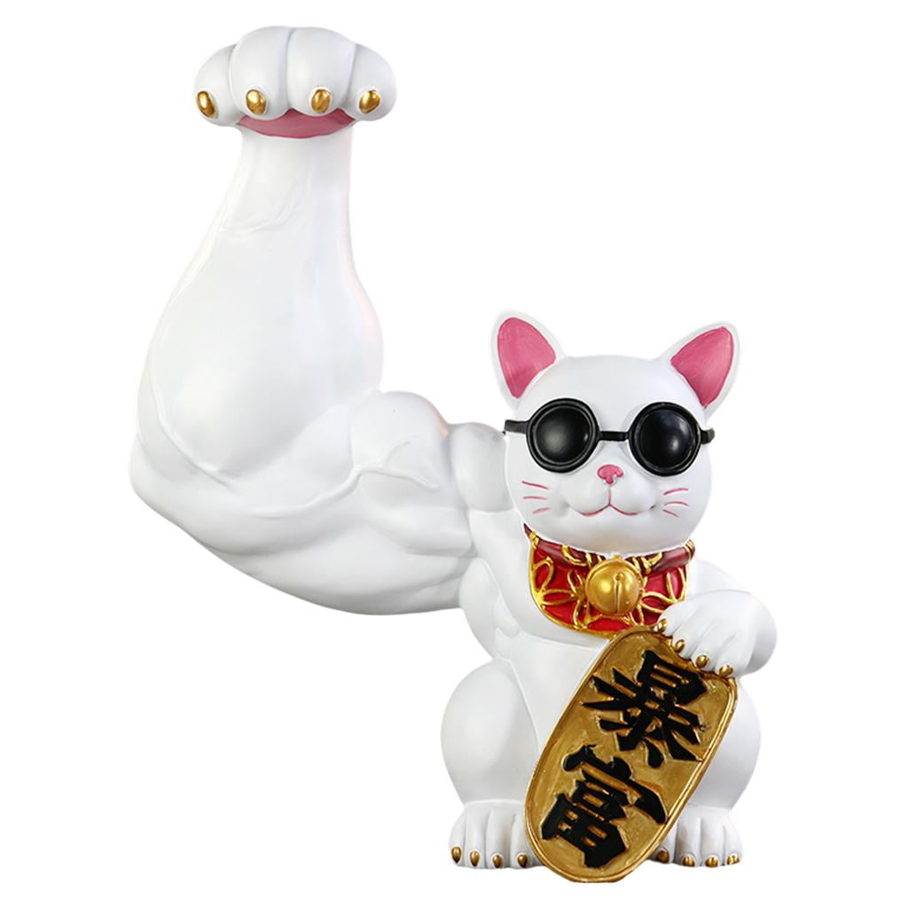 Click here for Tnarru Cat Figurine Money Figurine Sculptures Resi... prices
