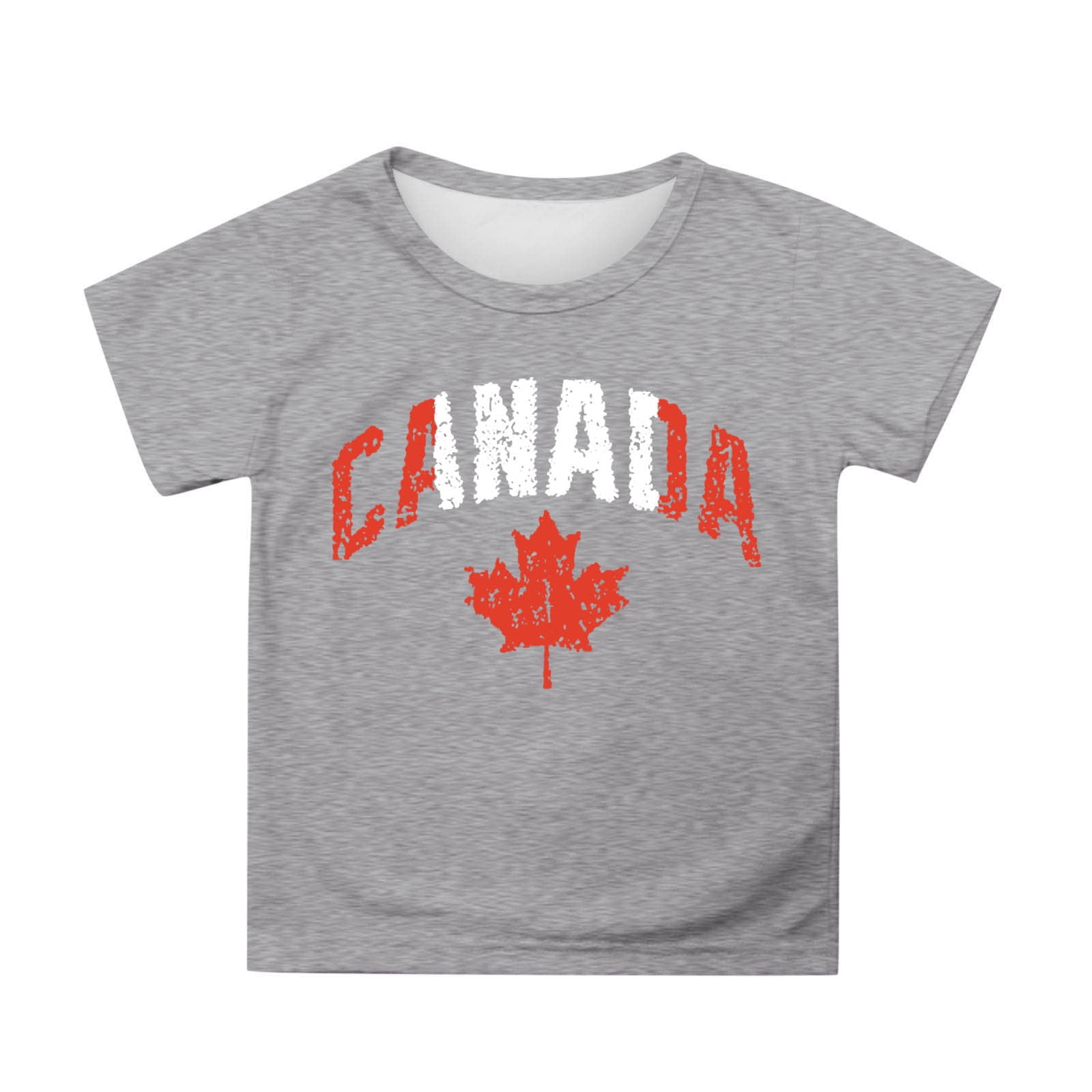 Click here for Gdreda Canada T Shirts Flag Print Canada Day Girls... prices